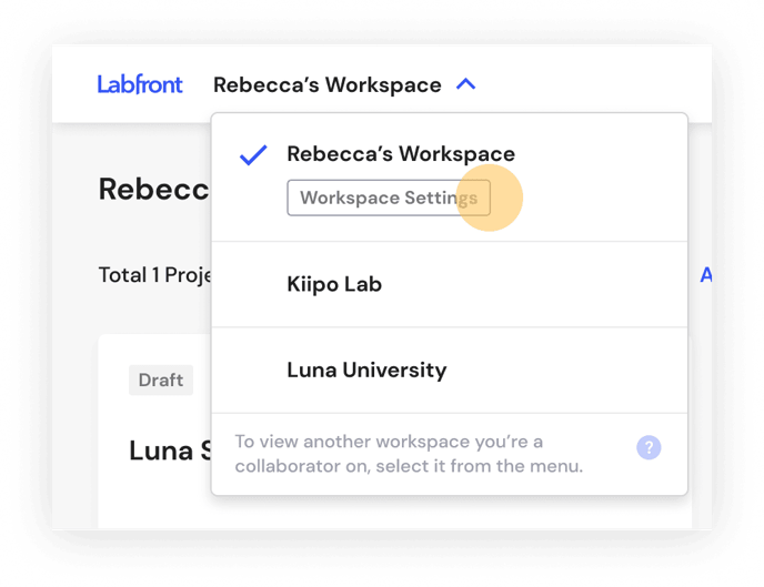 Switch Between Workspaces